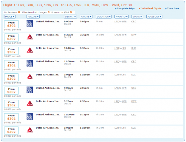 Intermediate Guide to using ITA Matrix from Google