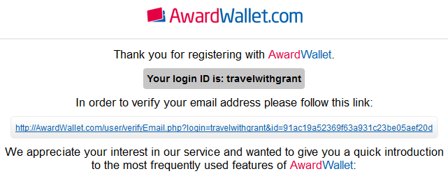 Sign up and use Award Wallet to track your points & miles