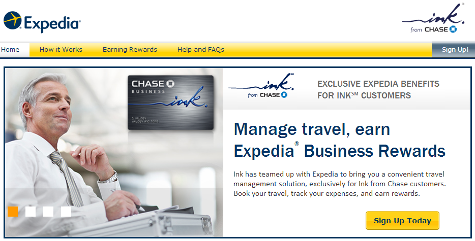 Exclusive Chase Ink Cardholder Offer: Expedia Business Rewards