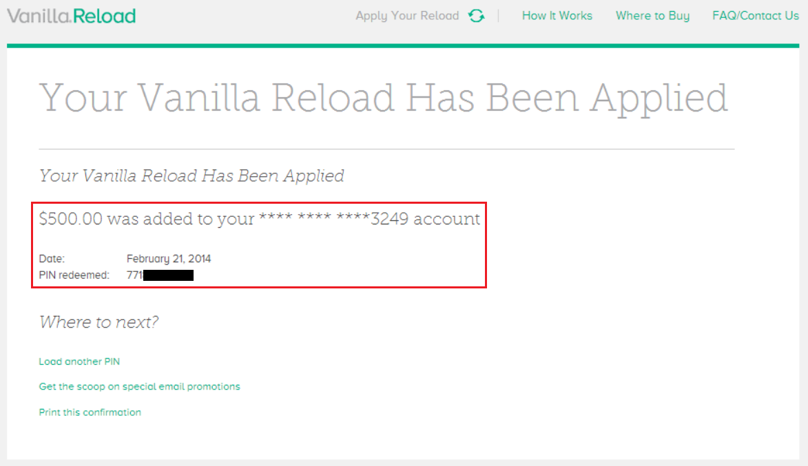How To Use Vanilla Reload Cards to Load your Bluebird Card