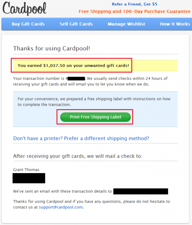 Sell Gift Cards to CardPool