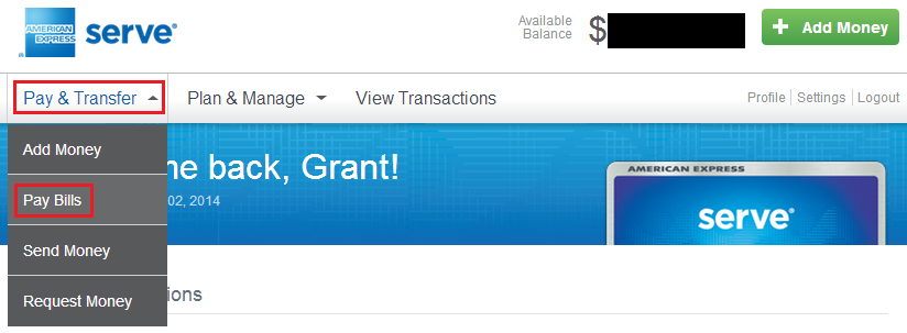 How to Pay Bills with Serve