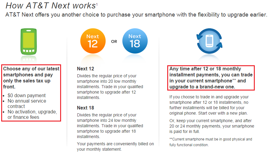 AT&T Next 12 and AT&T Next 18 Plans Might Save you Money on your New ...