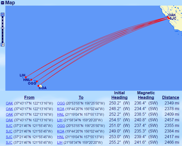 Complete List of British Airways Avios Routes from the Bay Area (SFO ...