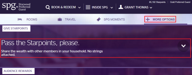 Transfer SPG Points Between Family Member Accounts for Free (Revised Steps)