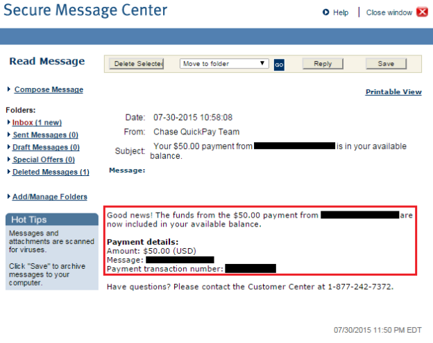 Email Address Issues Regarding clearXchange Network Payments from Chase ...