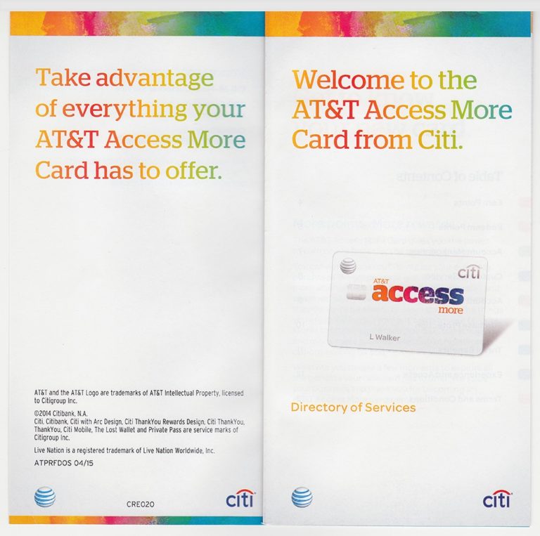 Citi AT&T Access More Credit Card: 10,000 Bonus Thank You Points Post ...