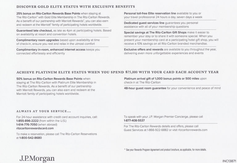 Unboxing my JPMorgan Chase Ritz Carlton Visa Infinite Credit Card: Cart ...