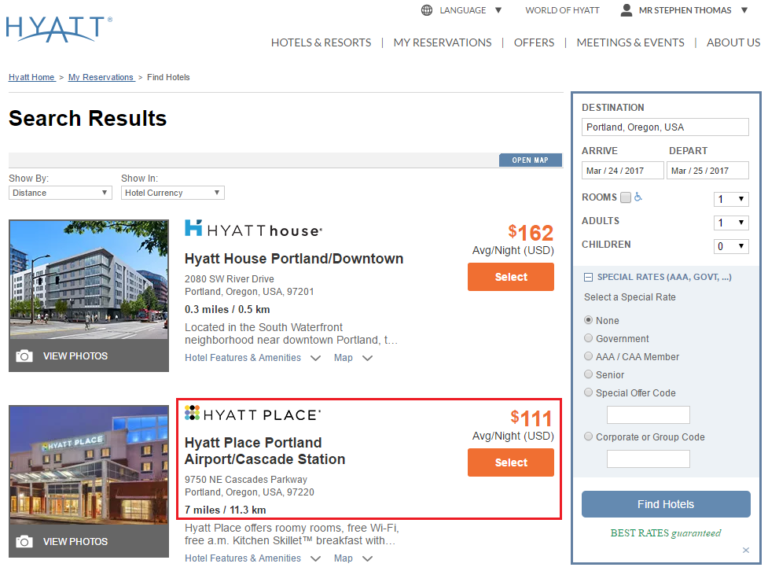 How to Redeem your World of Hyatt Free Anniversary Night Certificate