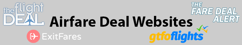 My 4 Favorite Airfare Deal Websites: The Flight Deal, Fare Deal Alert ...