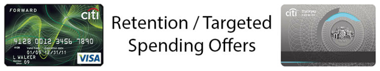 My Recent Citi Forward & Premier Credit Card Retention / Targeted ...
