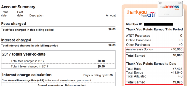 Citi AT&T Access More Credit Card: 10,000 Bonus Thank You Points Post ...