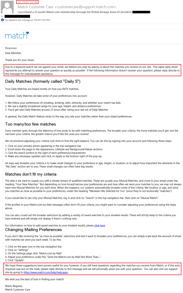 My Love / Hate Relationship with British Airways & Match.com (LONG STORY)