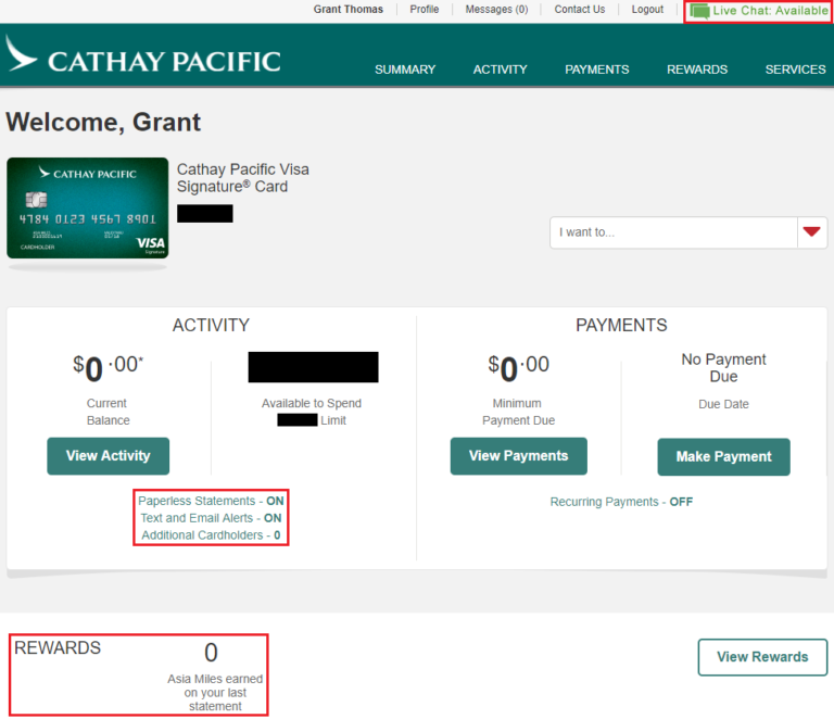 Cathay Pacific Visa Signature Credit Card Application Process, Card ...