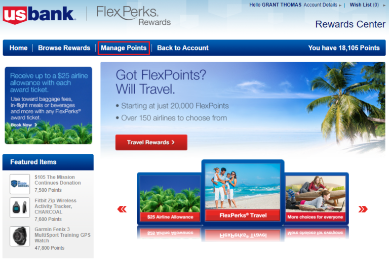 New US Bank FlexPerks Transfer Process (Share & Combine US Bank FlexPoints)