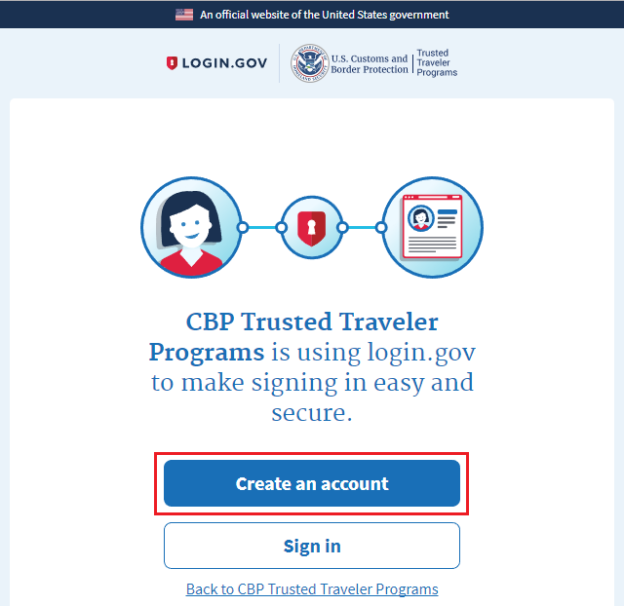 Create Login.gov Account to Log into Global Entry / TSA PreCheck Dashboard