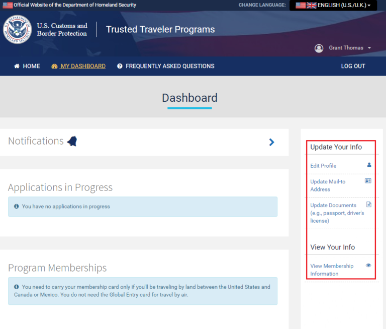 Create Login.gov Account to Log into Global Entry / TSA PreCheck Dashboard