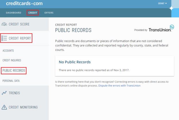Sign up for Free Credit Monitoring from CreditCards.com (TransUnion ...