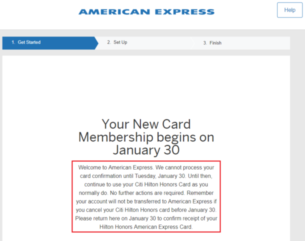 American Express Hilton Ascend Credit Card Welcome Letter & Card Art