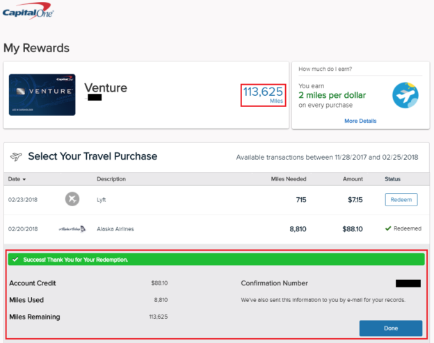 How to Redeem Capital One Venture Rewards "Miles" for Travel Purchases