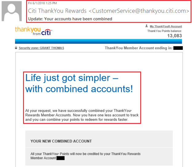 How to Combine Citi Thank You Points Accounts (Spoiler: Just Call Citi)