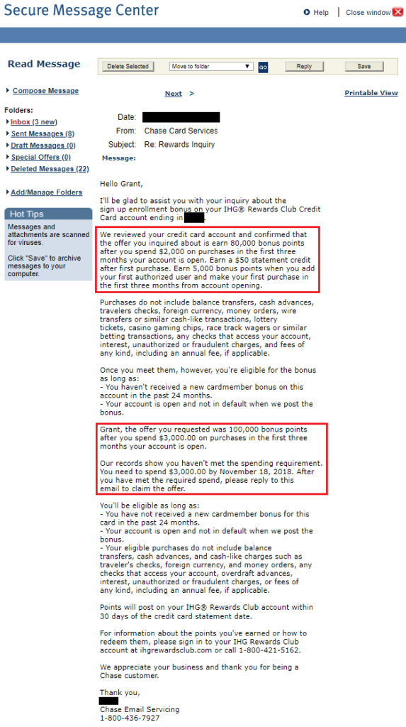 Get Matched to the New Chase IHG Rewards Premier 100,000 Point Sign Up ...