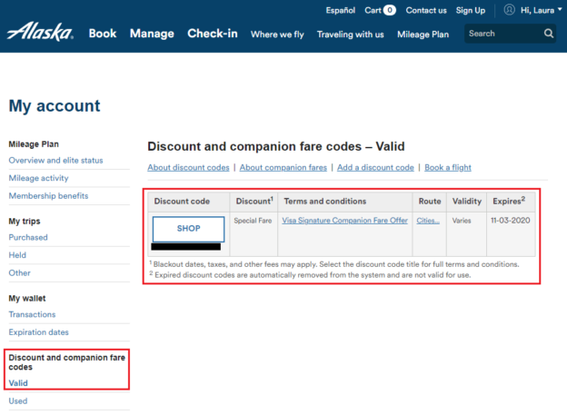 My Wife Merged 2 Alaska Airlines Accounts (Combined Miles & Discount Codes)