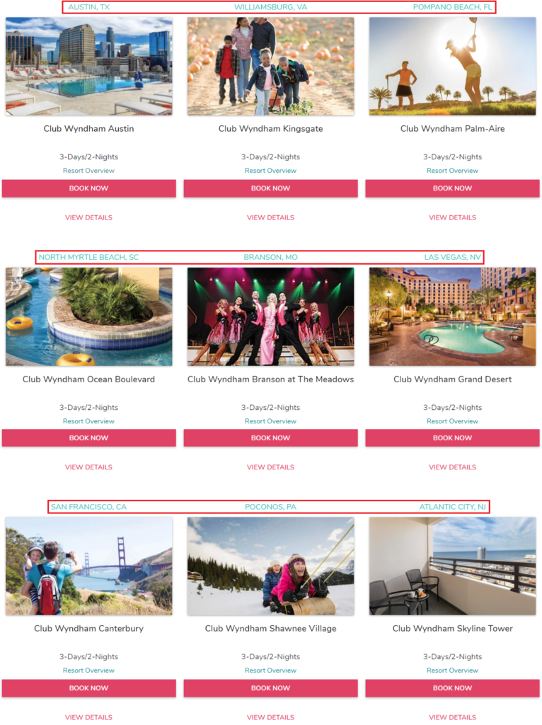 Great Wyndham Timeshare Vacation Package Deal: 3 Days / 2 Nights for ...