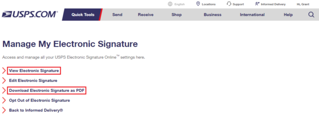 New USPS Informed Delivery Feature: Electronic Signature Online (eSOL ...