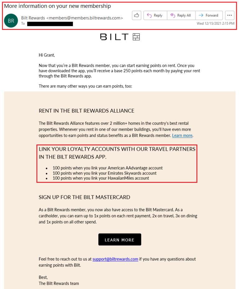Bilt Rewards: Earn 900 Points for Linking All 9 Airline & Hotel ...