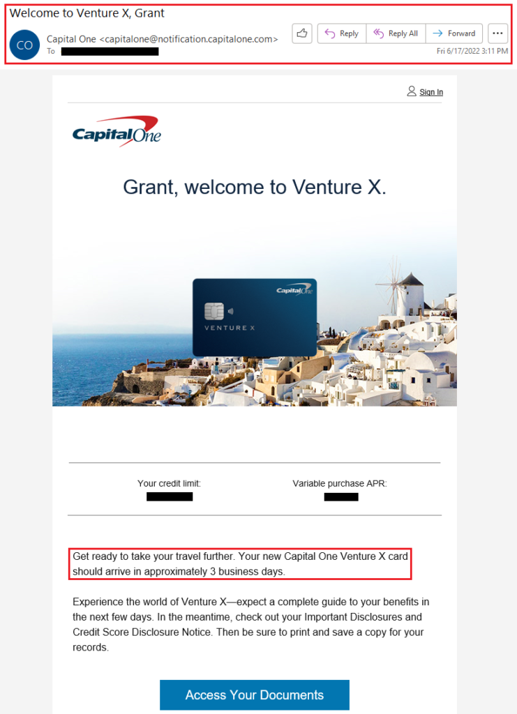 Unboxing Capital One Venture X Credit Card: Card Art, Welcome Letter ...