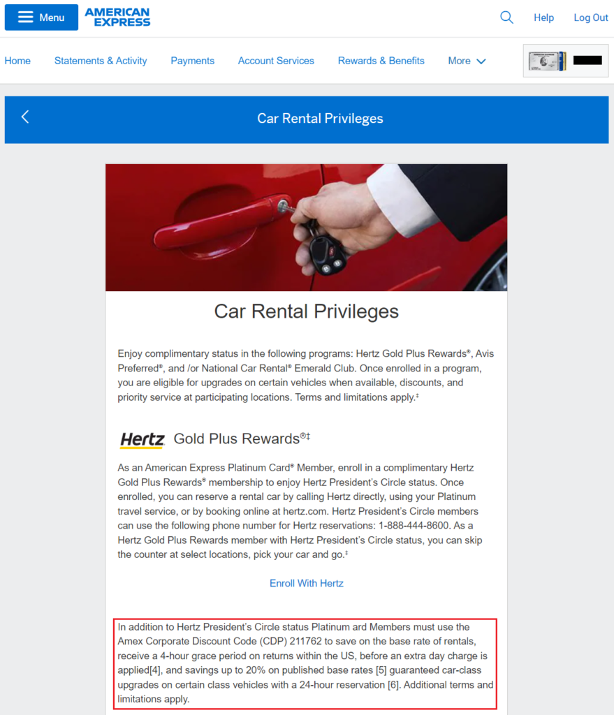 American Express Platinum Card Now Includes Hertz President’s Circle ...