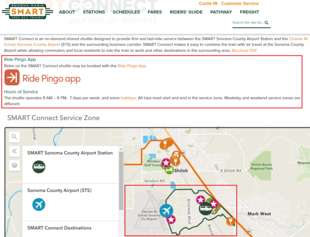 Get to the Sonoma County / Santa Rosa Airport (STS) with SMART Train ...