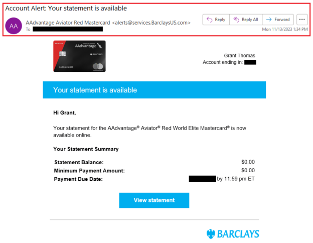 Timeline of Barclays AAdvantage Aviator Red Credit Card 75,000 American ...