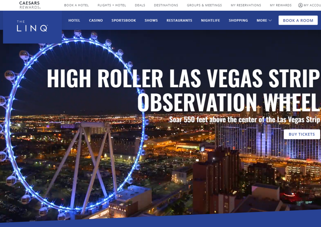 My Las Vegas Weekend: Linq Hotel, Caesar’s Diamond $100 Celebration ...