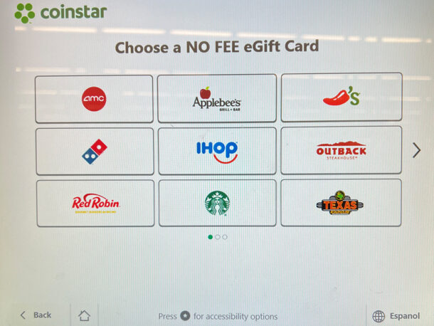 Attention Coinstar Users: Not All Kiosks Offer Amazon eGift Cards