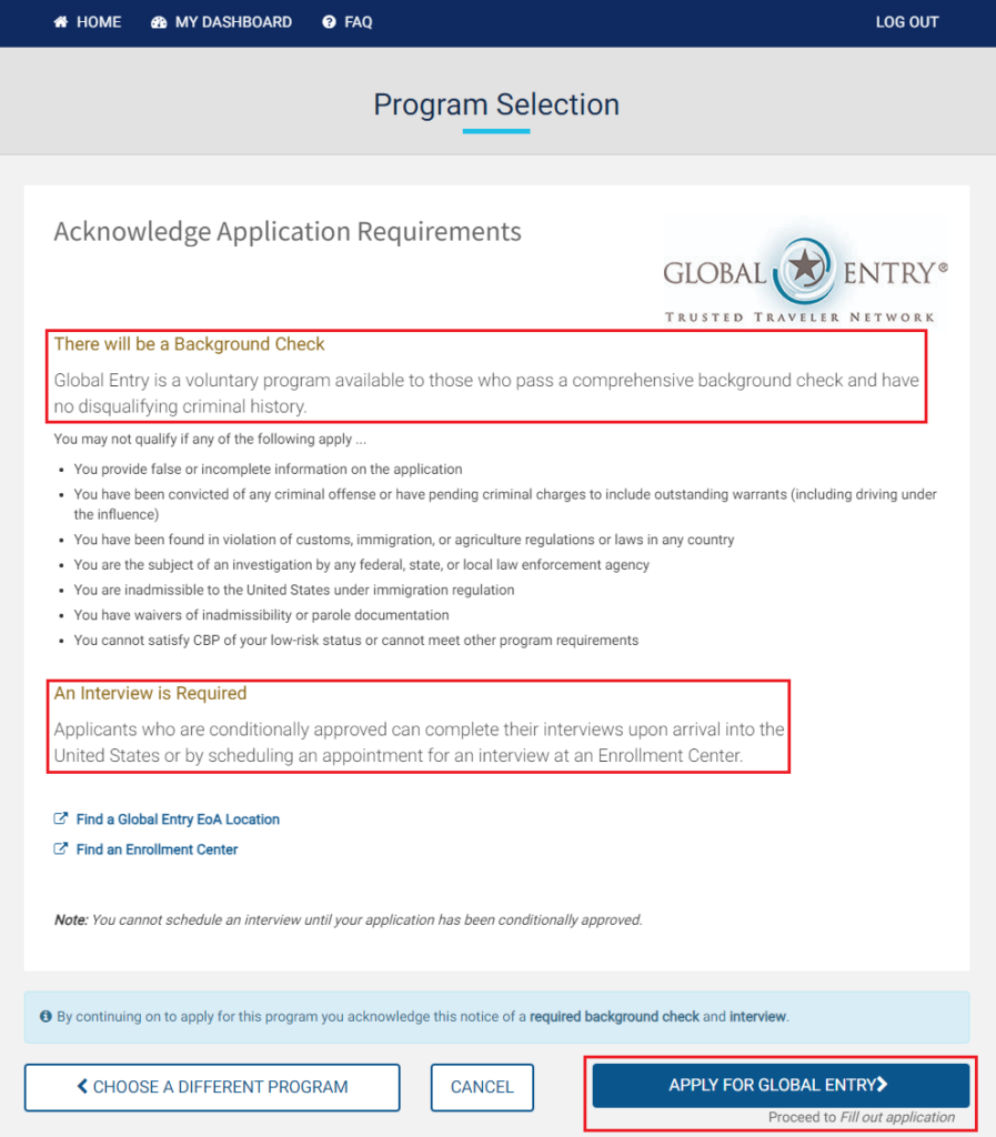 My Easy 2 Day & $100 Global Entry Renewal Process
