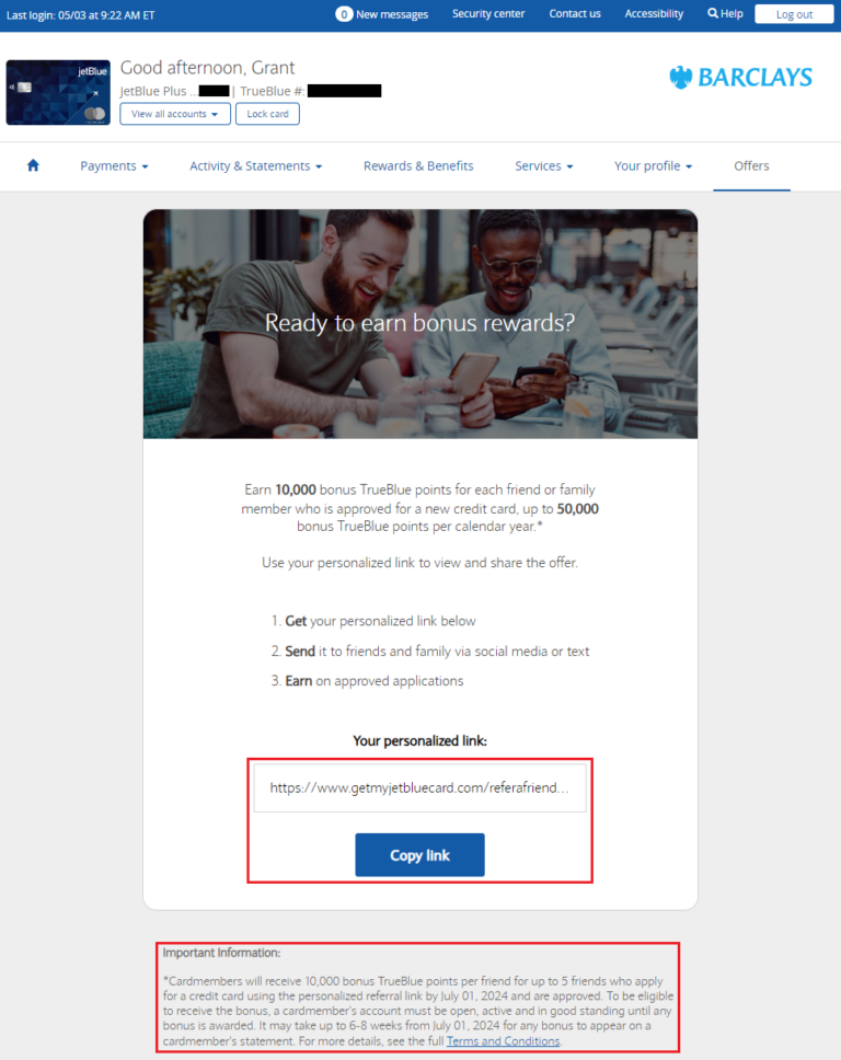 Barclays Announces JetBlue Plus Credit Card Referral Offer, Earn up to 50K Points [Referral ...