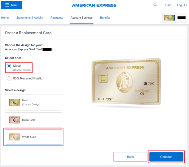 How to Request New AMEX Gold Card Design: White Gold, Rose Gold or ...