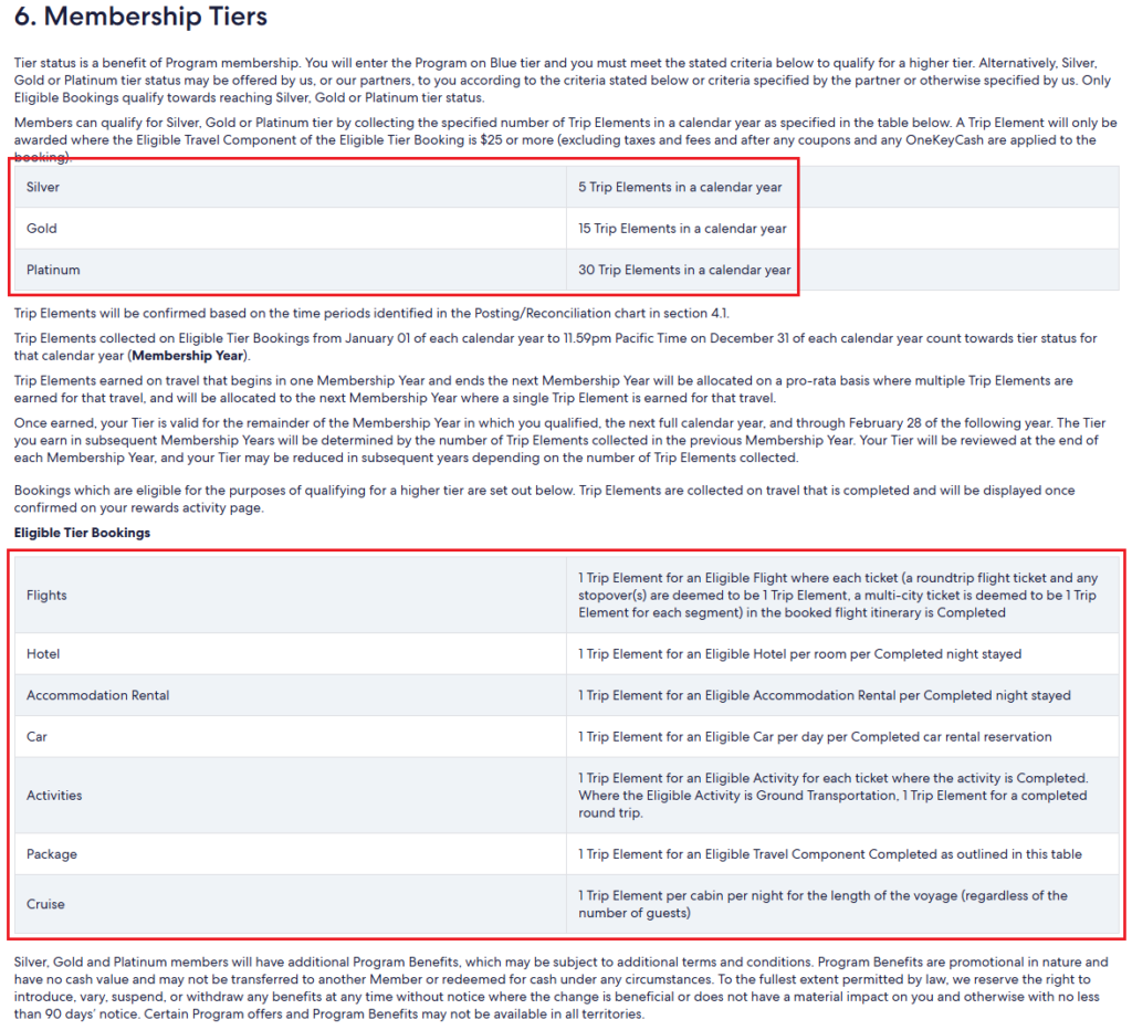Decreased Expedia OneKeyCash Earnings on VRBO Stays for Blue & Silver ...